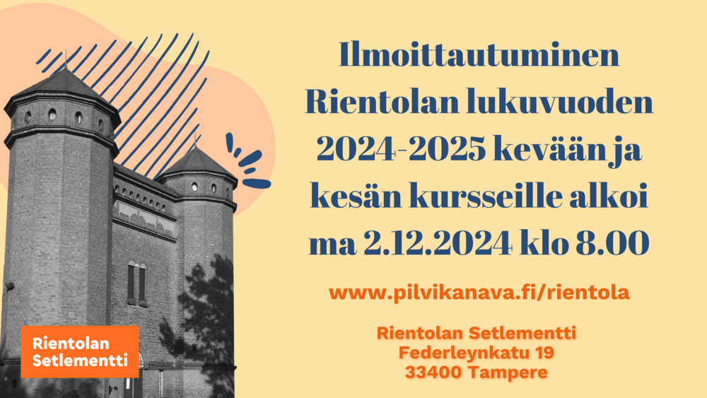 Ajankohtaista Rientolassa - Rientolan Setlementti ry